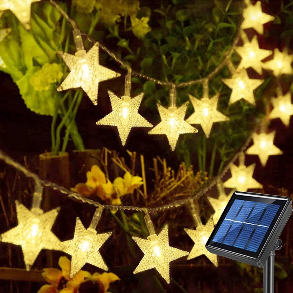50 LED Star String Solar Lights in NZ - Techlive